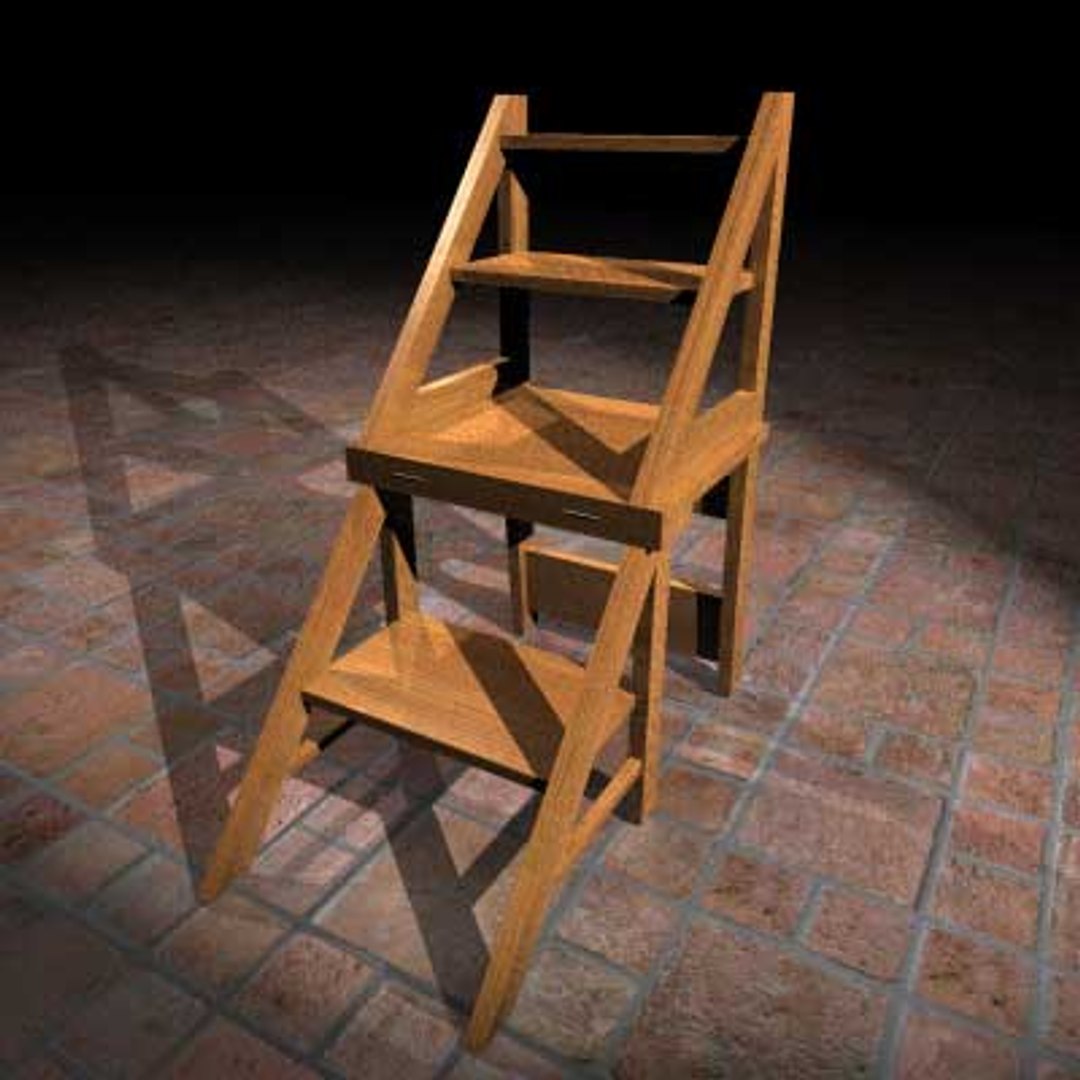 Chair Ladder 3d Model