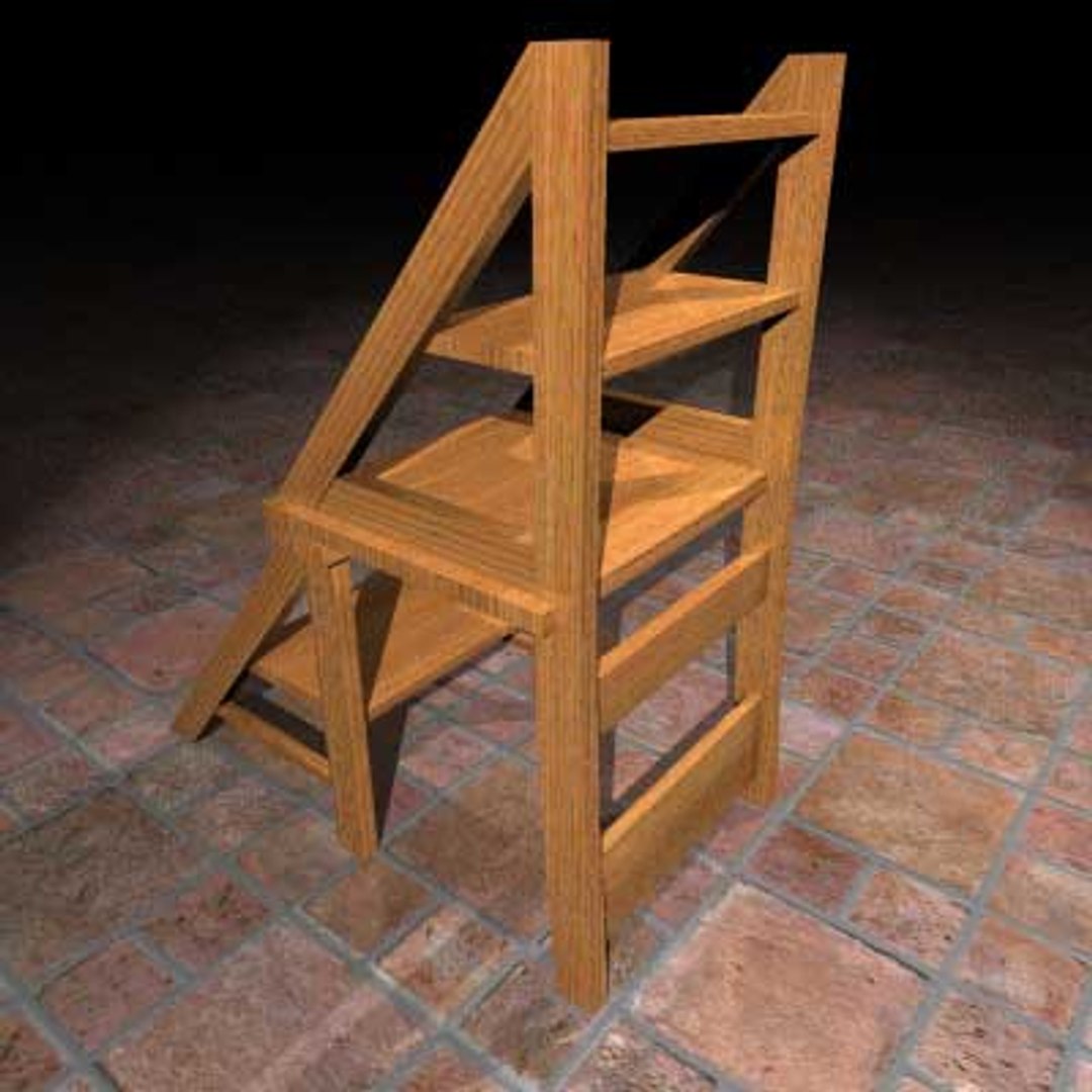 Chair Ladder 3d Model
