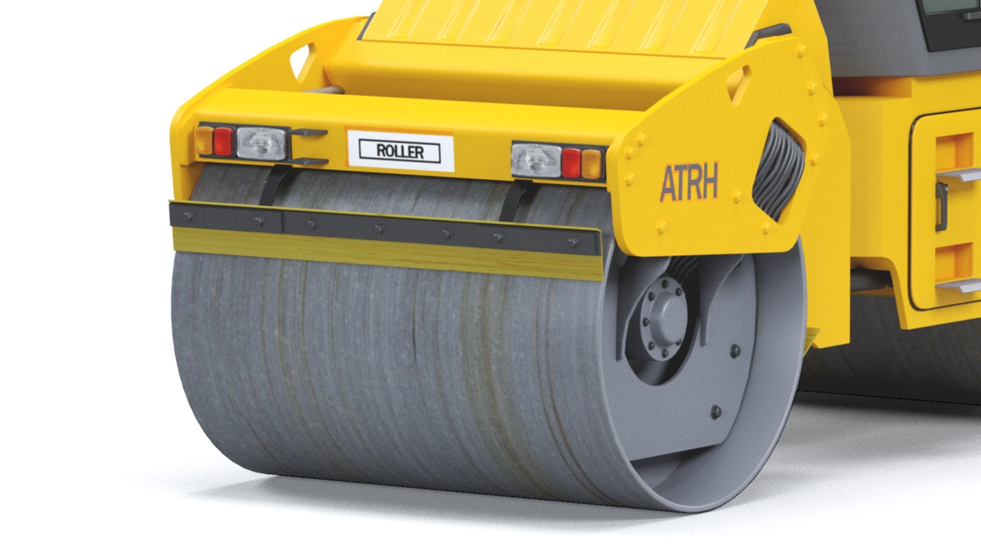 3D Articulated Tandem Roller Yelow - TurboSquid 2144242