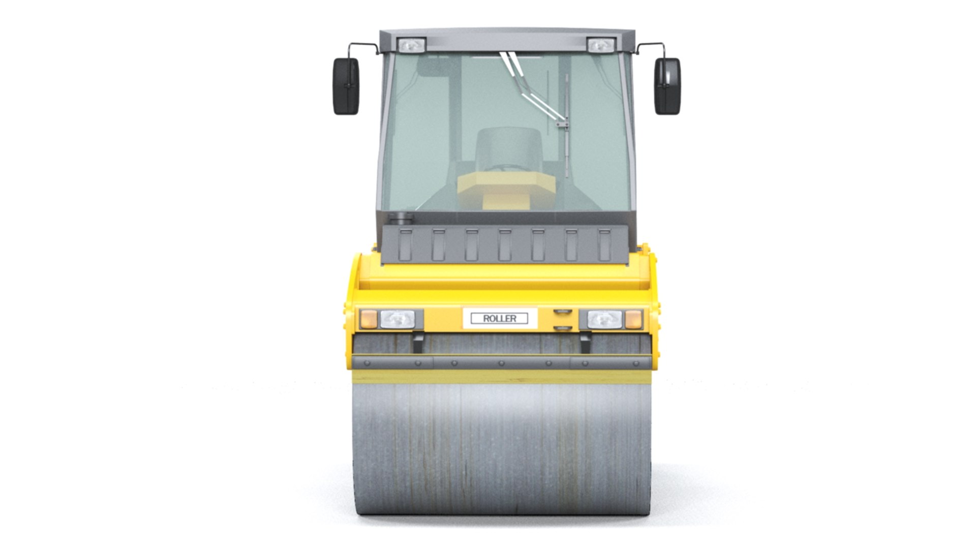 3D Articulated Tandem Roller Yelow - TurboSquid 2144242