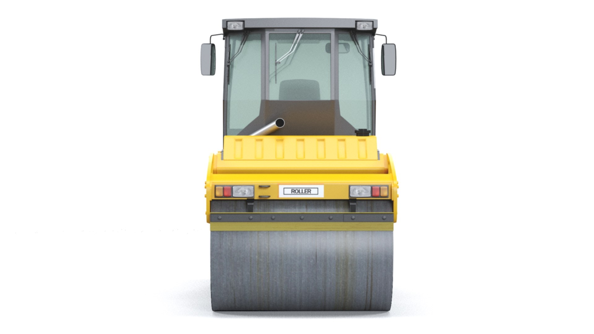 3D Articulated Tandem Roller Yelow - TurboSquid 2144242