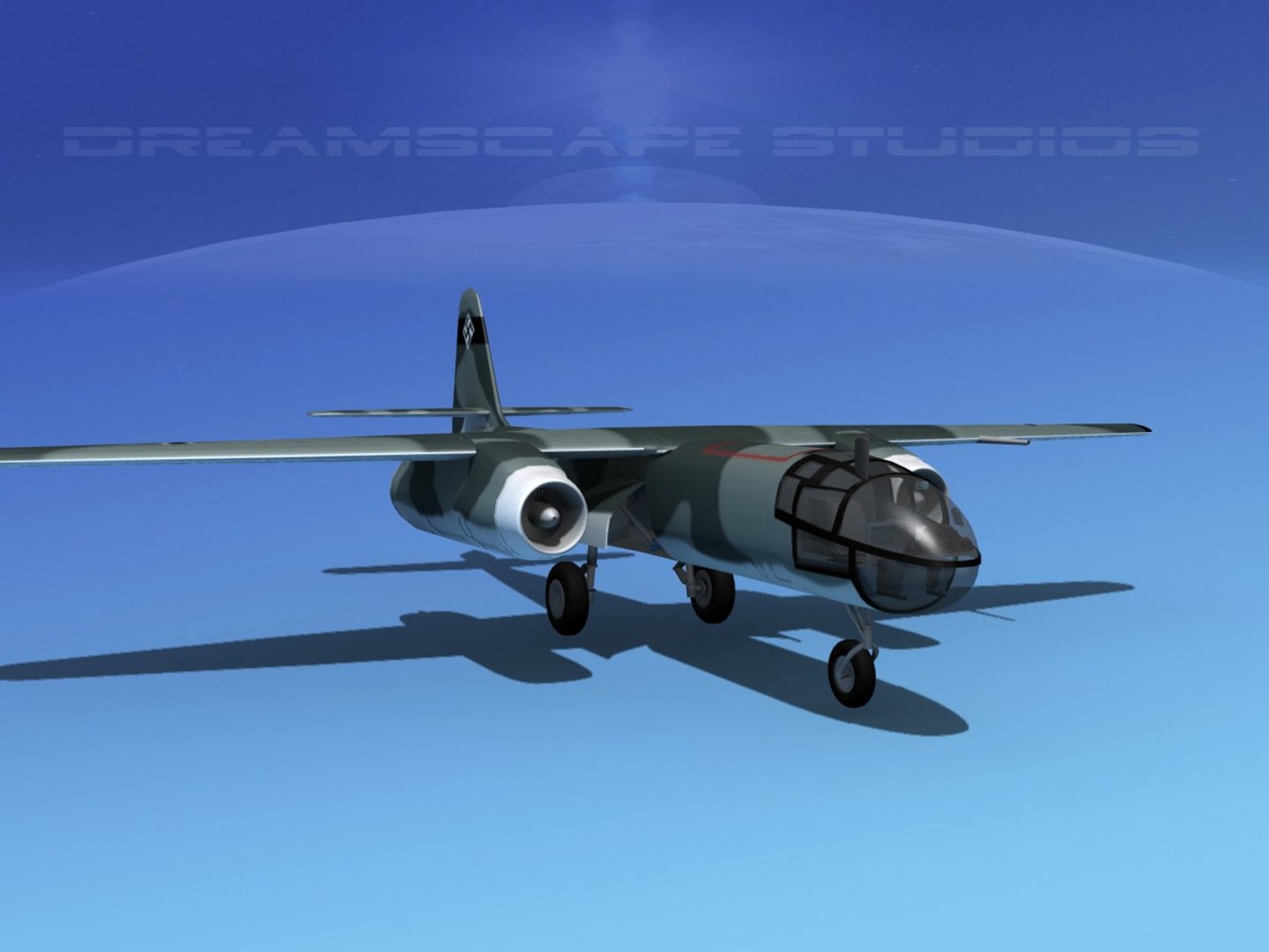 3d Arado Ar Blitz Bomber Model