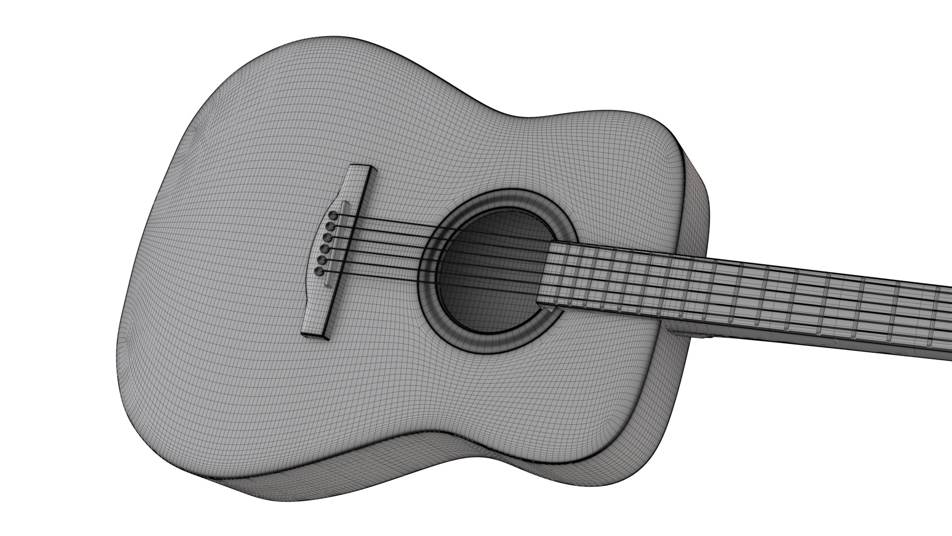 3D Acoustic Guitar Yamaha F310 - TurboSquid 2073790