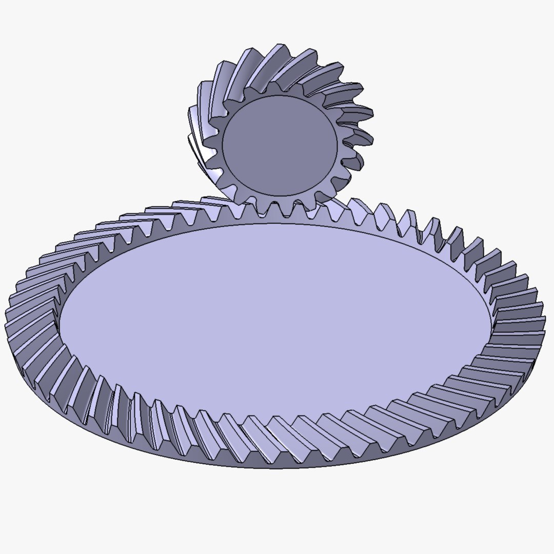 3D Spiral bevel gears set model - TurboSquid 1878715