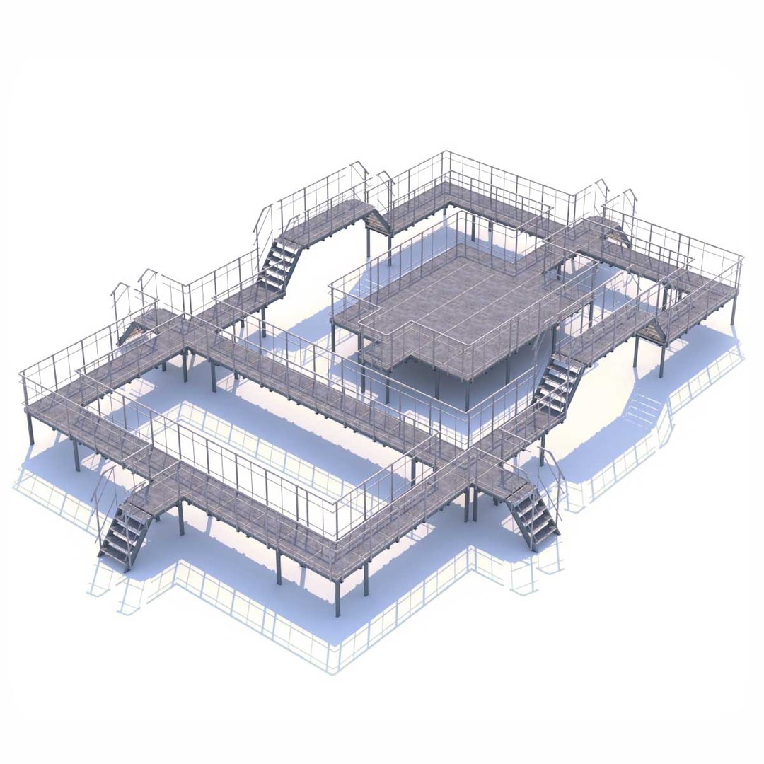 Industrial Platform Construction And Kit PBR 3 3D Model - TurboSquid ...