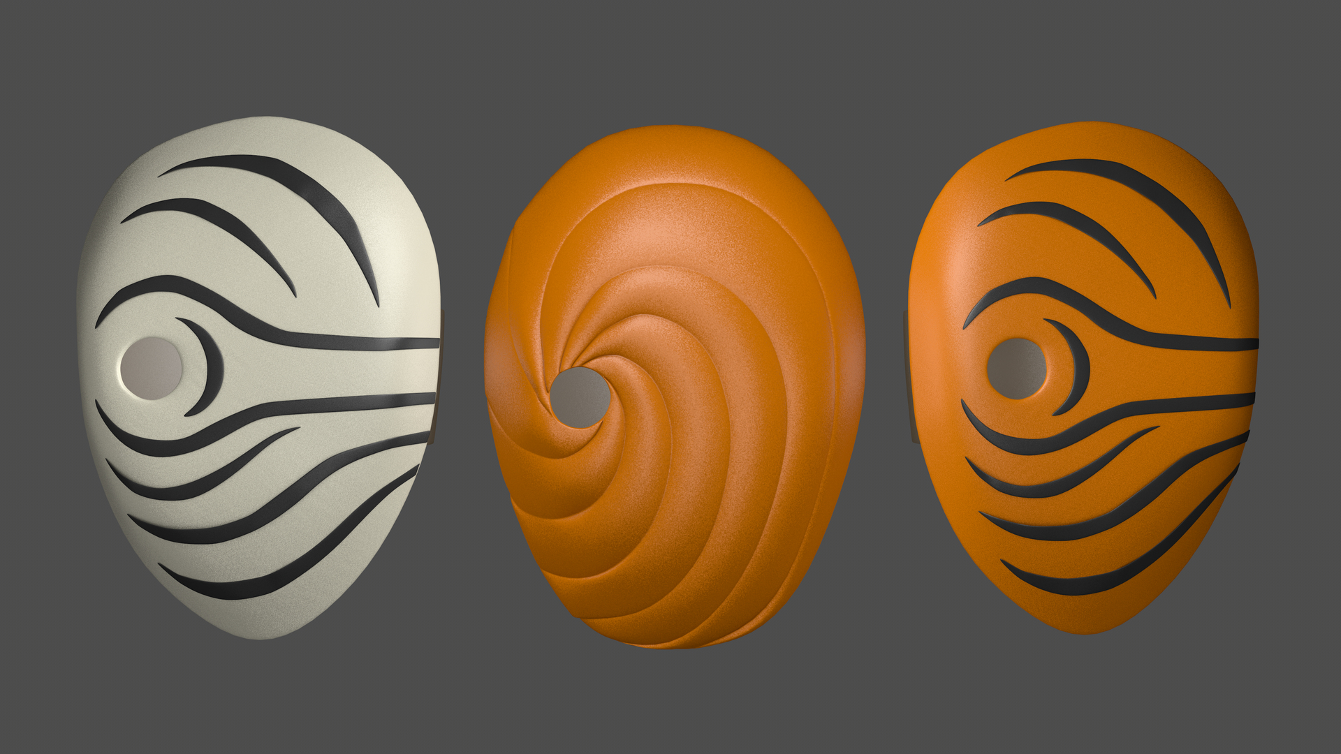 Obito masks 3D - TurboSquid 1779415