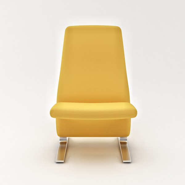 3d pierre paulin lounge chairs model