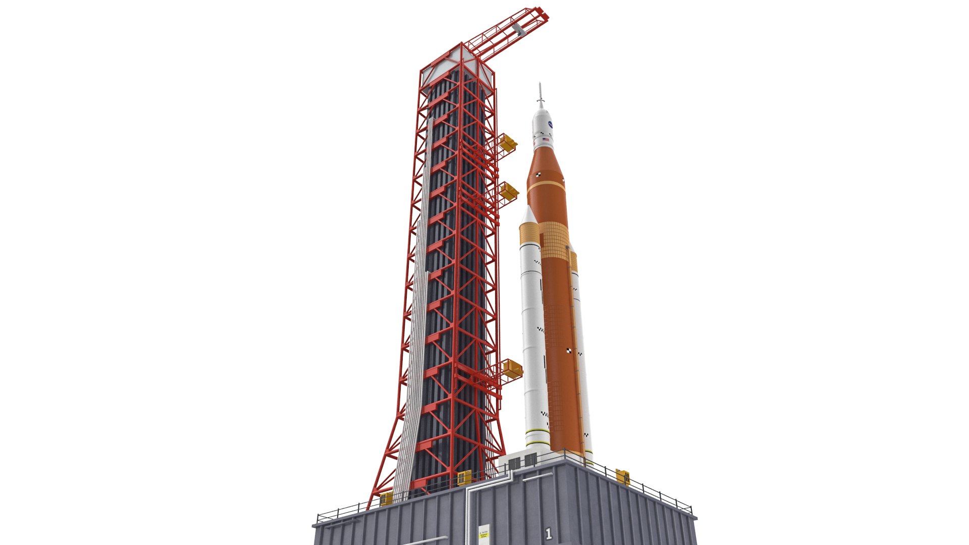 Sls block 1 rocket launch 3D - TurboSquid 1471010