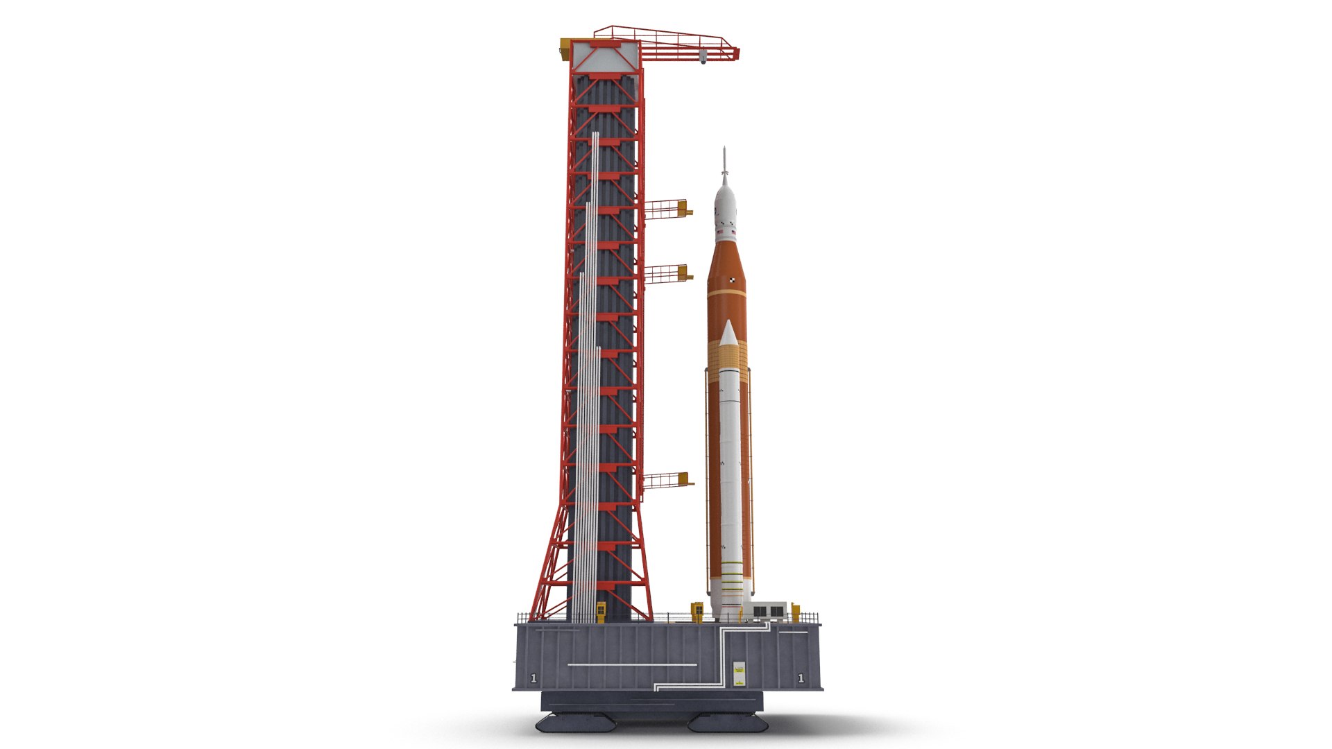 Sls block 1 rocket launch 3D - TurboSquid 1471010
