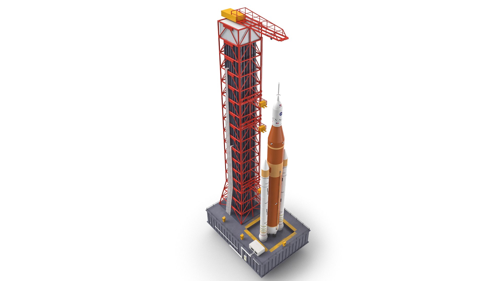 Sls block 1 rocket launch 3D - TurboSquid 1471010