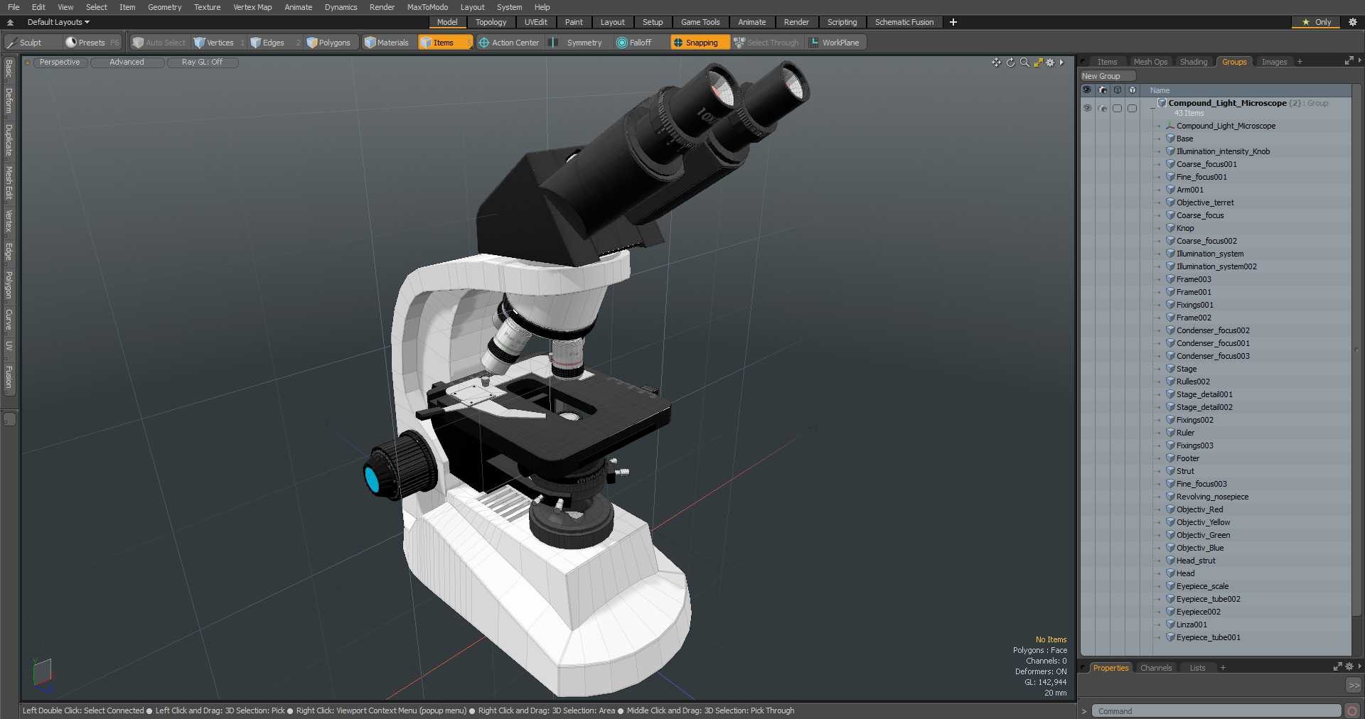 3D Compound Light Microscope Model - TurboSquid 2161295