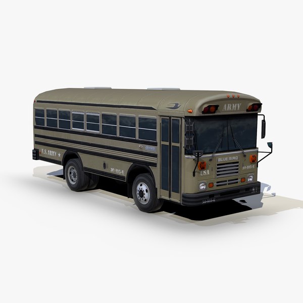 Blue Bird Bus 3D Modelos para Descargar | TurboSquid