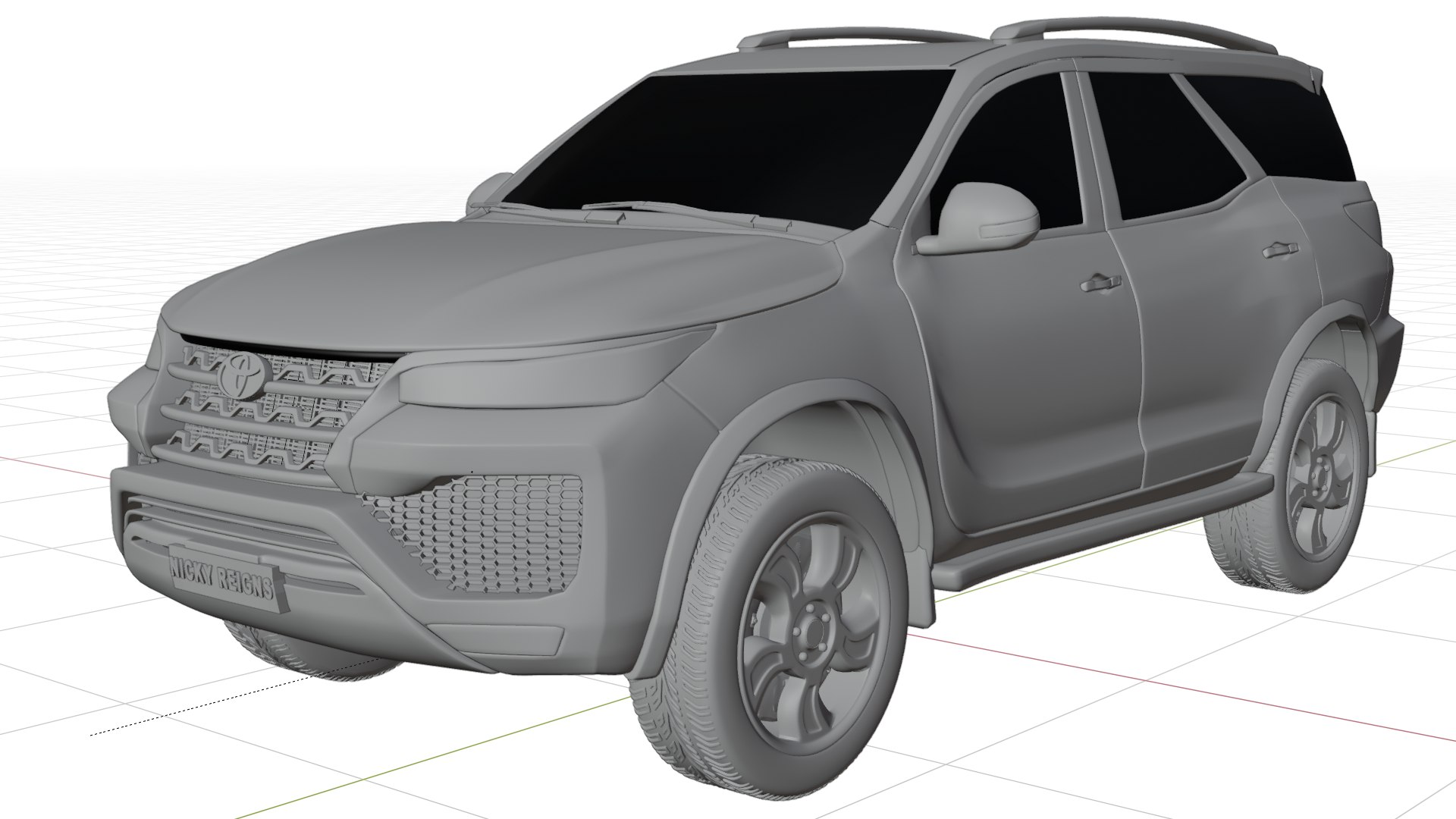 3D Toyota Fortuner 2023 Rigged Model - TurboSquid 2343332