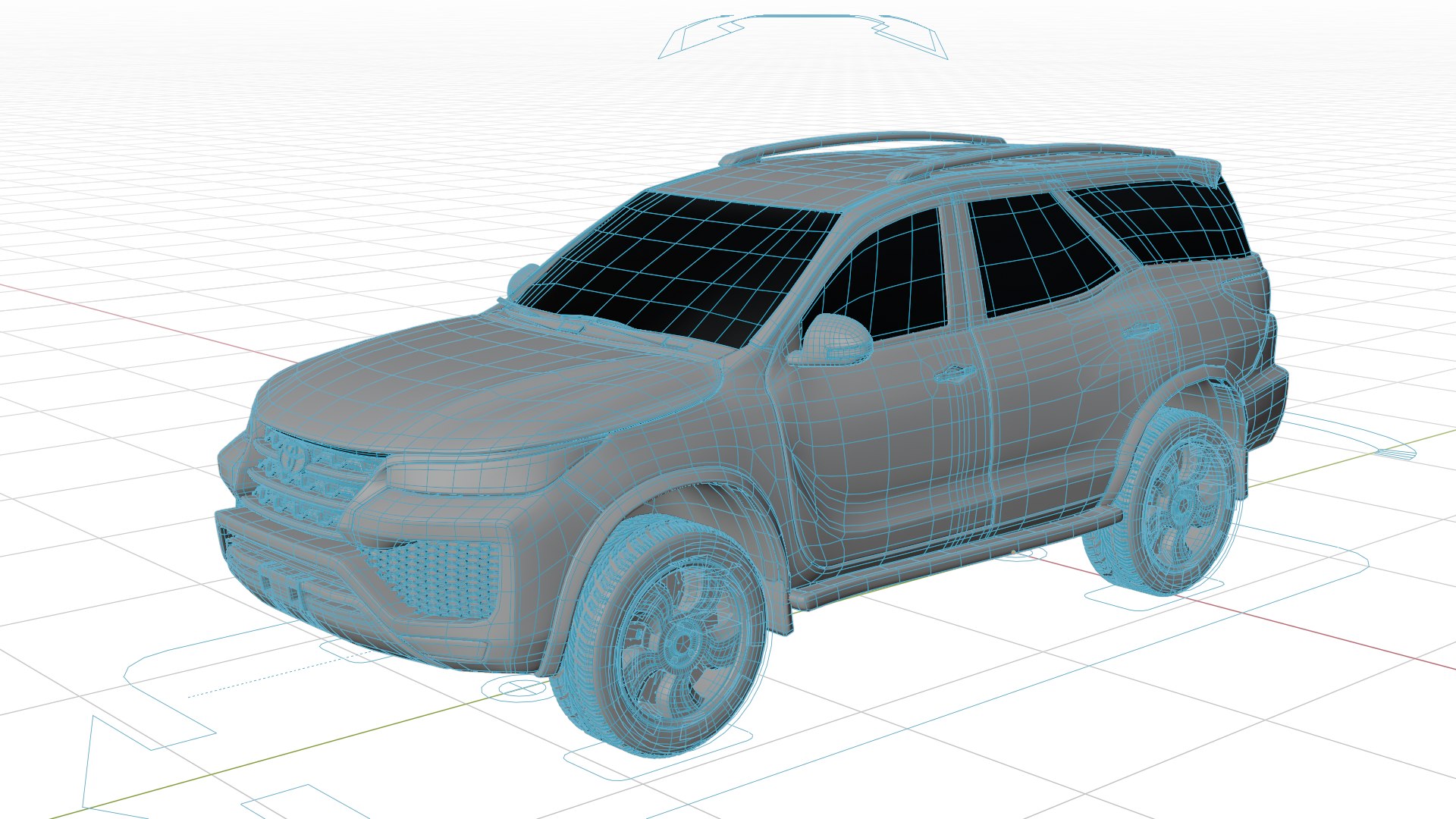 3D Toyota Fortuner 2023 Rigged Model - TurboSquid 2343332