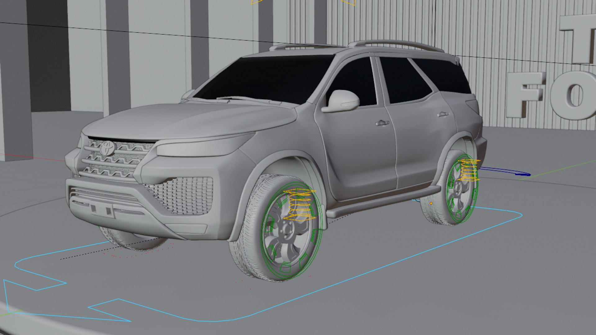 3D Toyota Fortuner 2023 Rigged Model - TurboSquid 2343332
