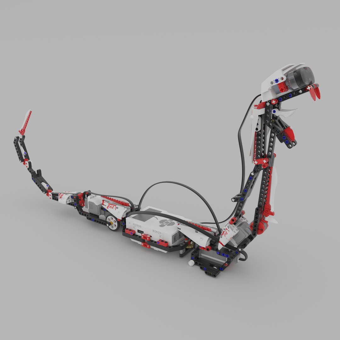 3d Snake Robotic Model