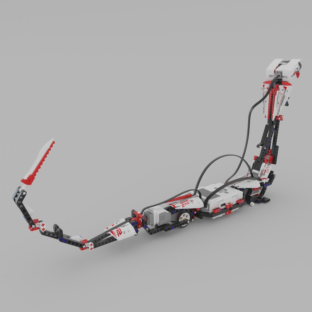 3d Snake Robotic Model