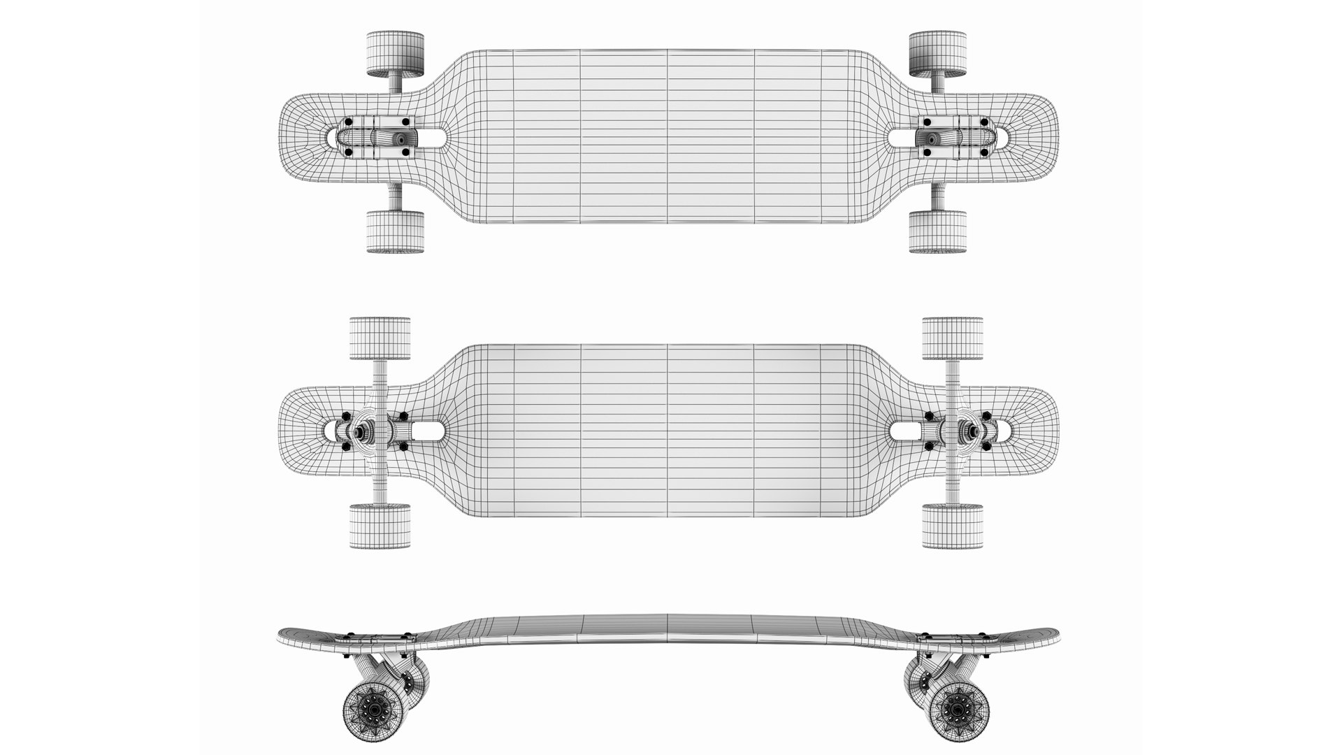 3D Model Longboard Fish 628 - TurboSquid 1920380