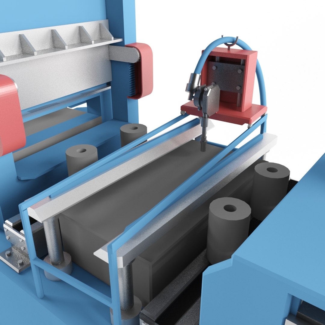 3d Equipment Plant Rolling Model
