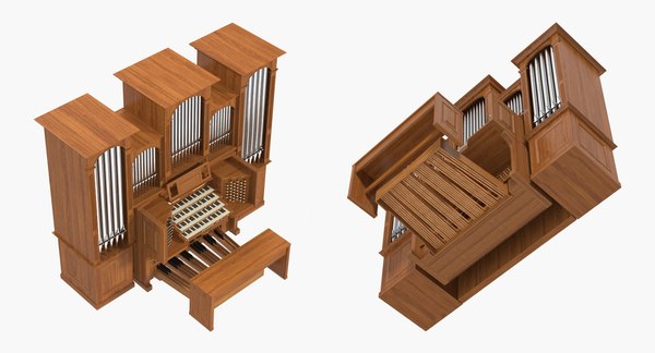 3D church pipe organ model - TurboSquid 1307583