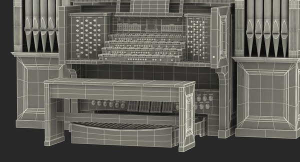 3D church pipe organ model - TurboSquid 1307583