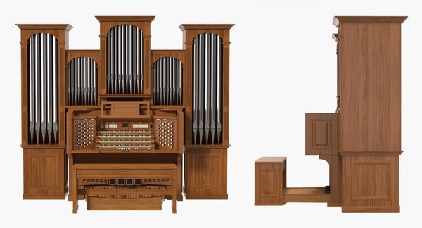 3D church pipe organ model - TurboSquid 1307583