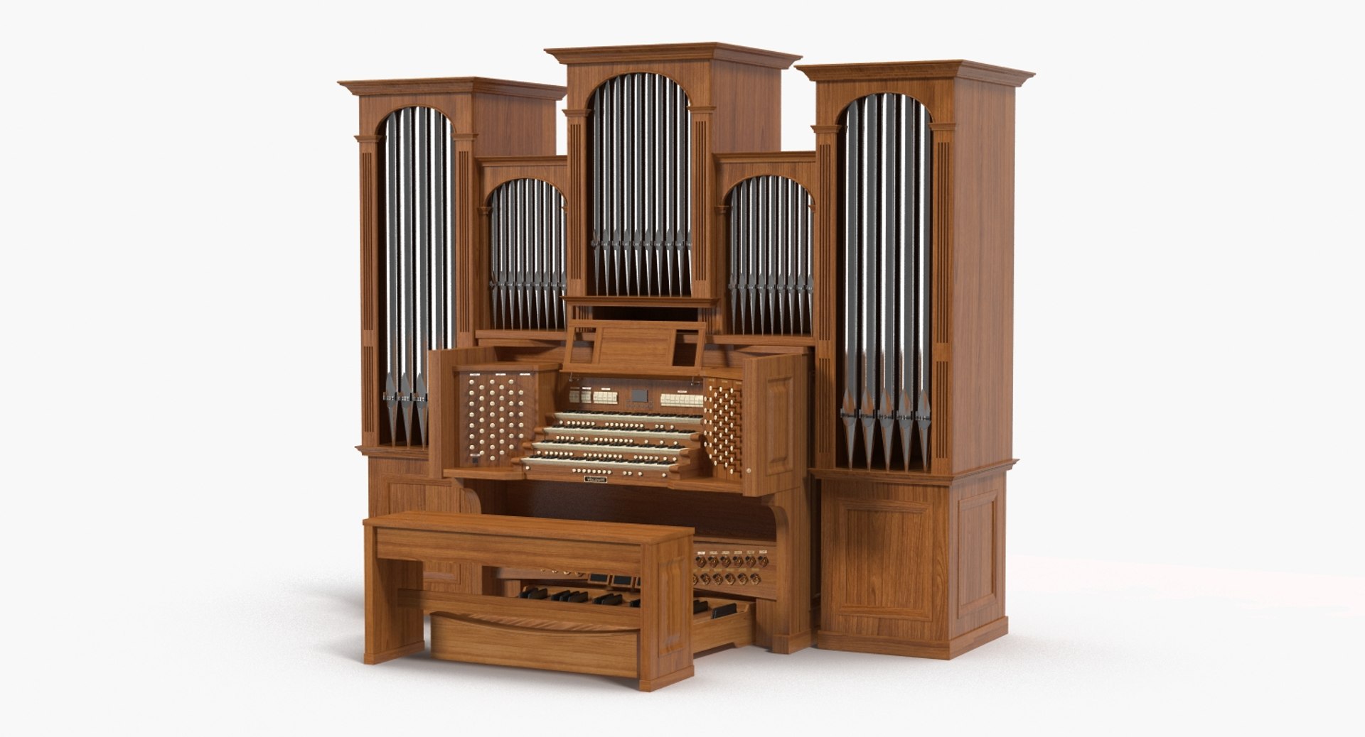 3D church pipe organ model - TurboSquid 1307583