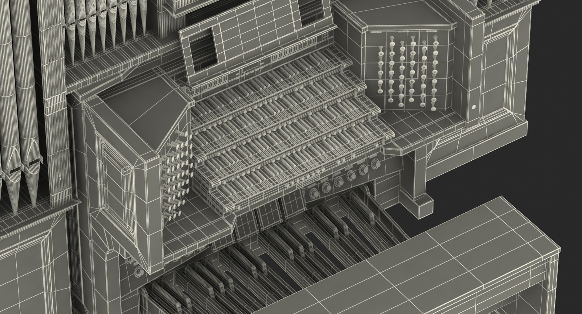 3D Church Pipe Organ Model - TurboSquid 1307583