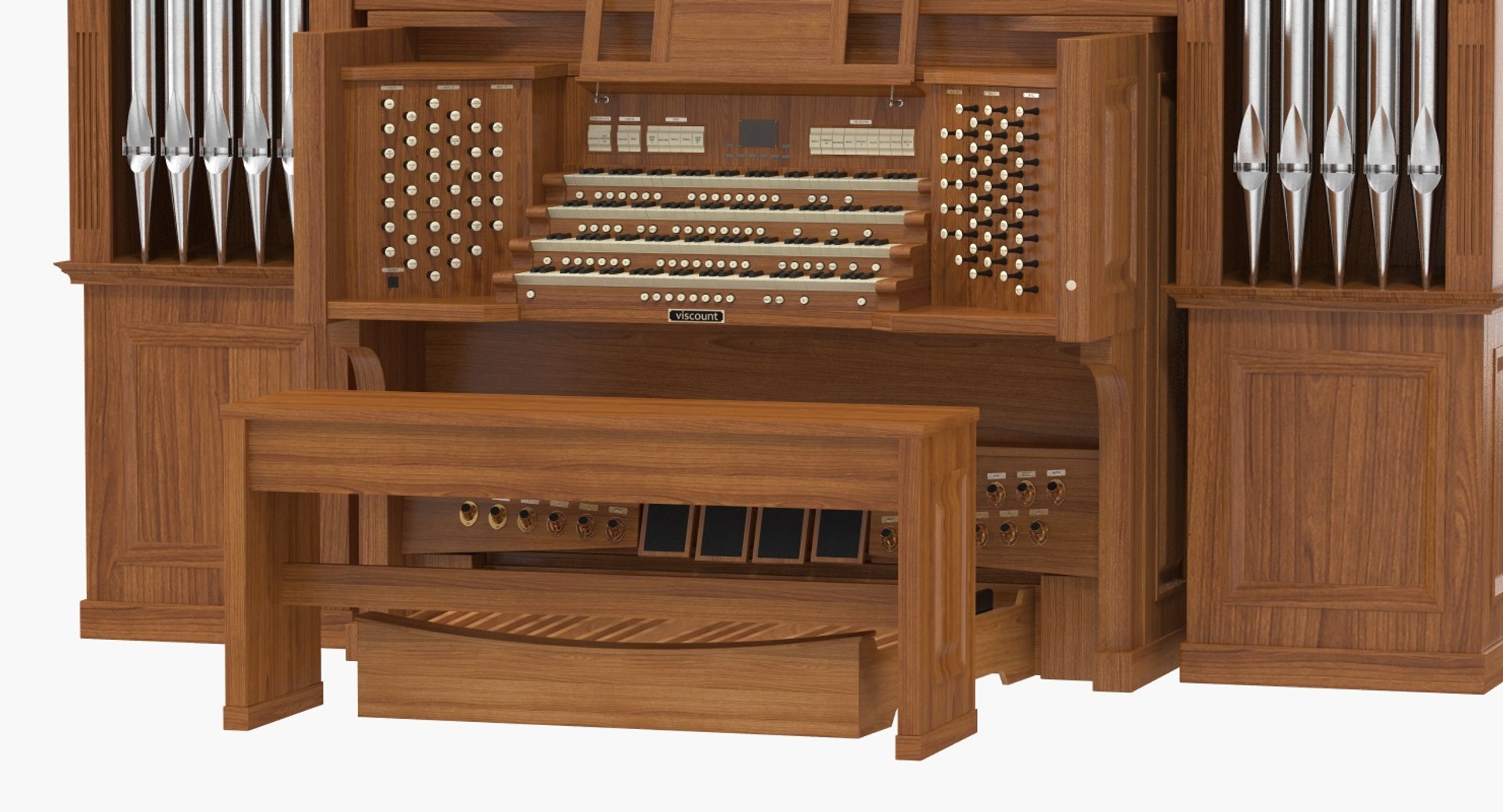 3D church pipe organ model - TurboSquid 1307583