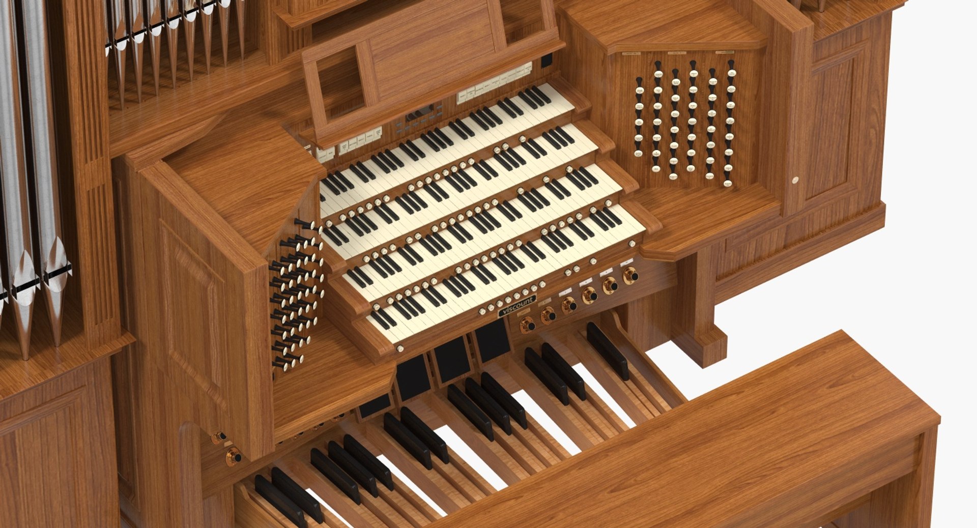 3D church pipe organ model - TurboSquid 1307583