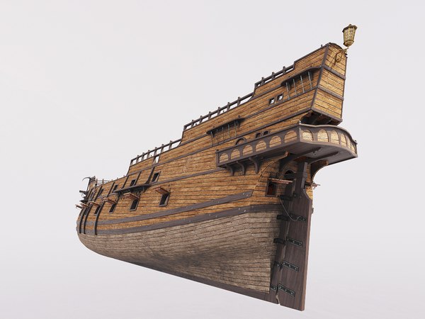 Galleon with interior model - TurboSquid 1740038