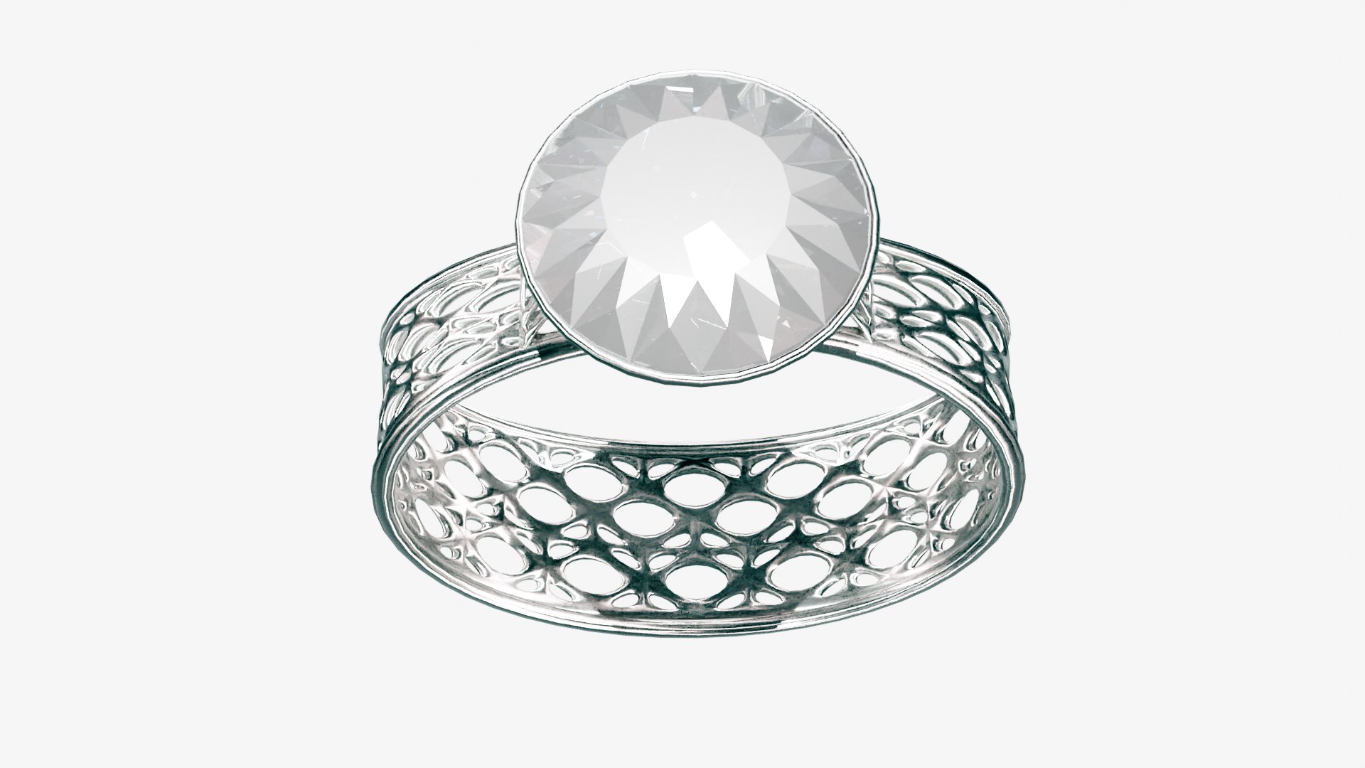 Diamond Ring 009 3D Model - TurboSquid 2014939