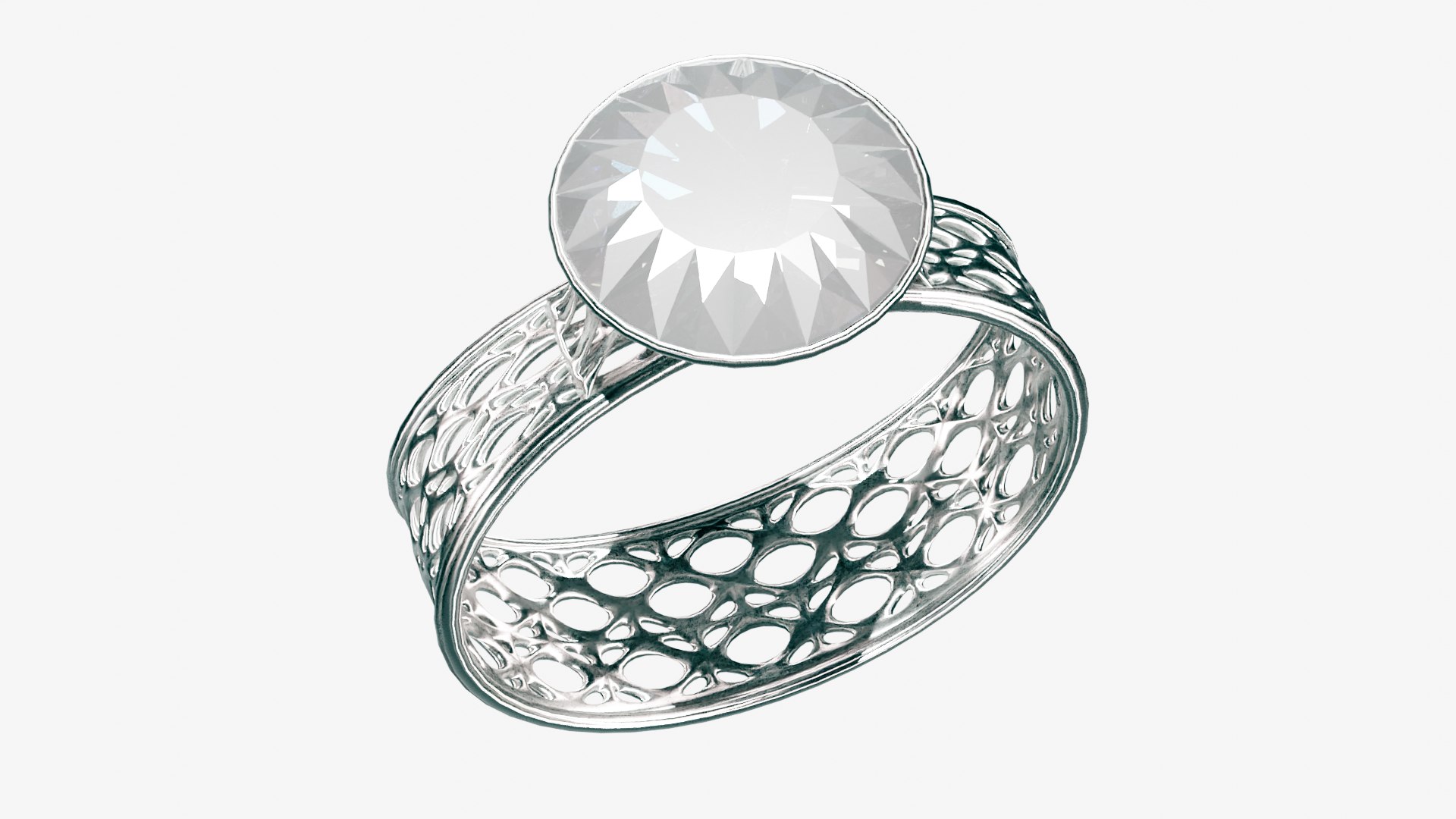Diamond Ring 009 3D Model - TurboSquid 2014939