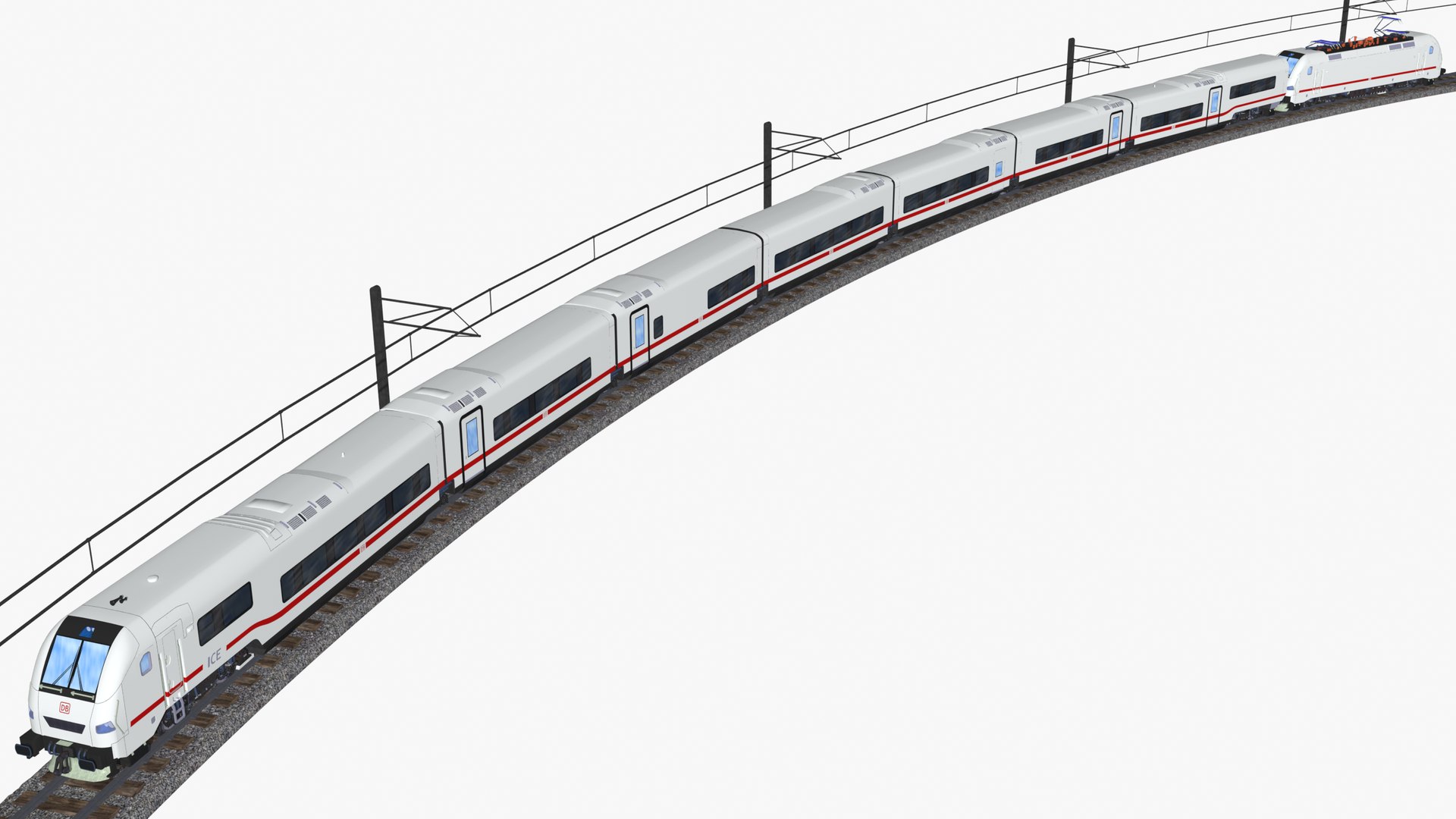 ICE L - German High Speed Passenger Train With A Db Class 105 ...