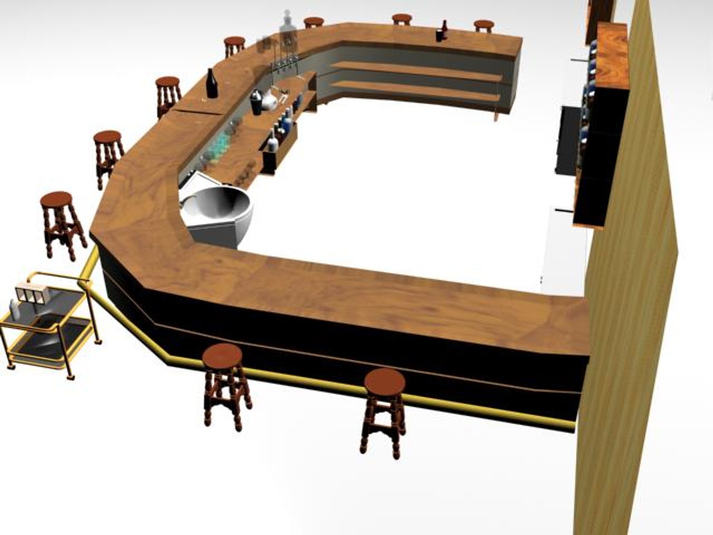 3d Max English Bar