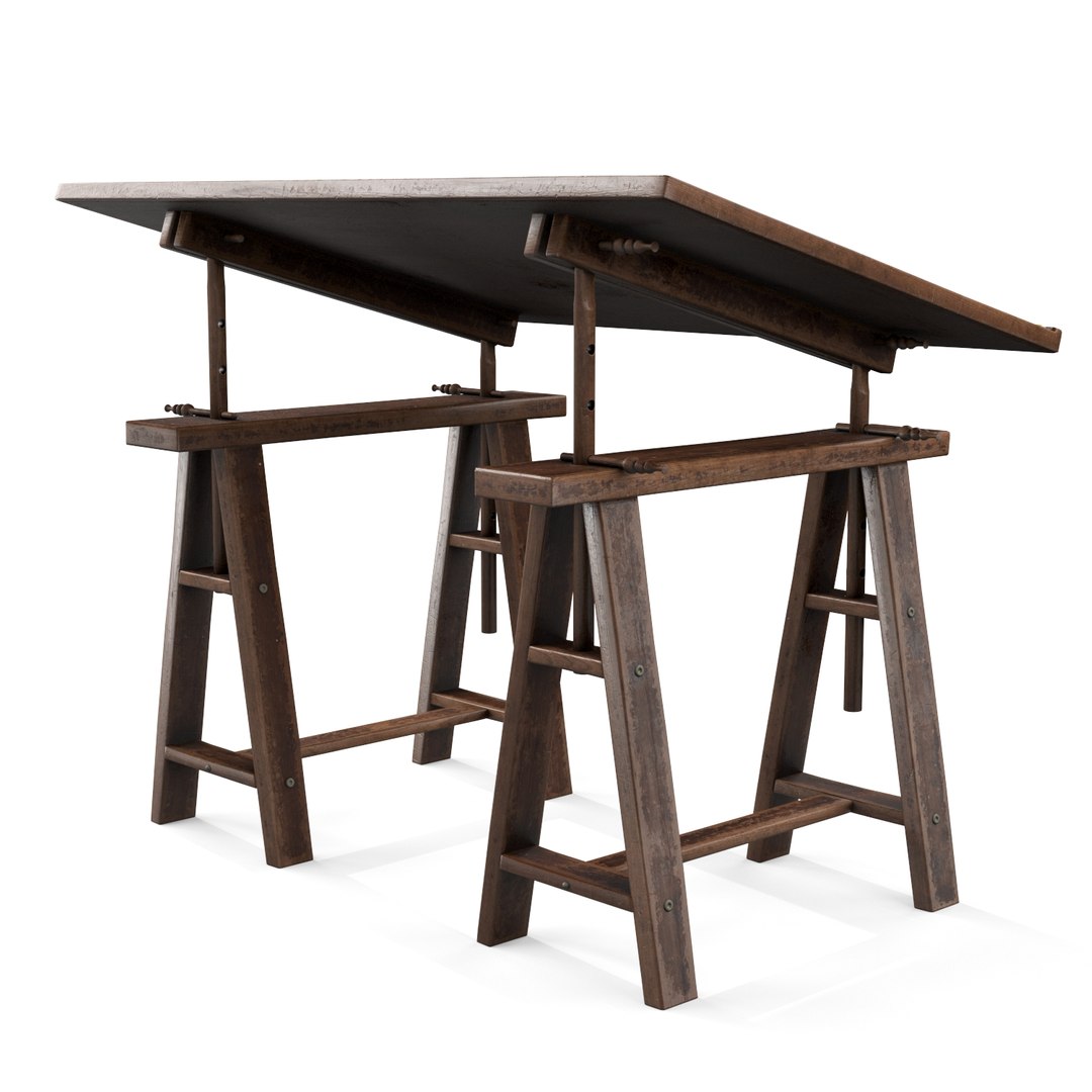 Drafting Table 3D Model - TurboSquid 1511698