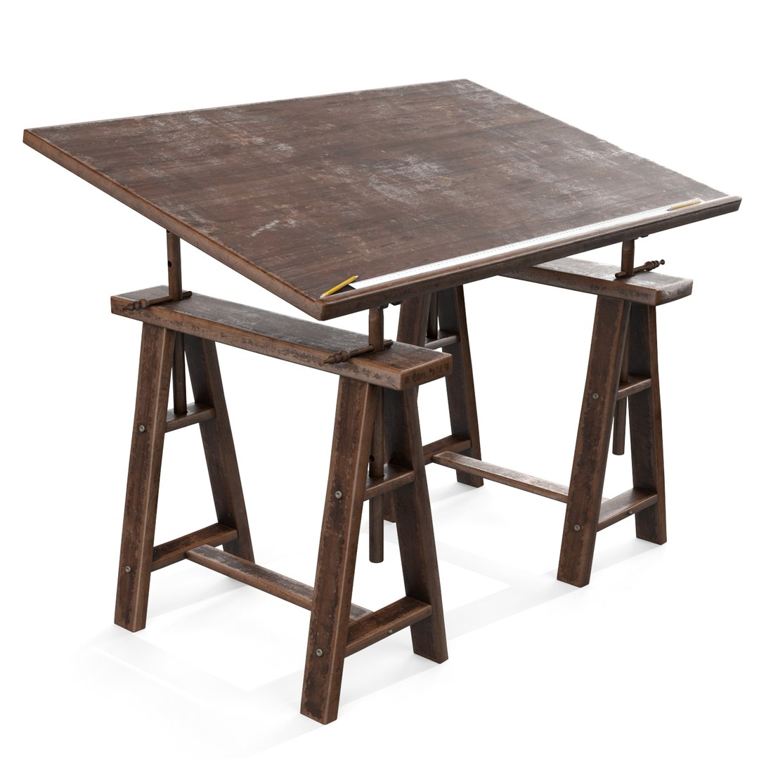 Drafting Table 3D Model - TurboSquid 1511698