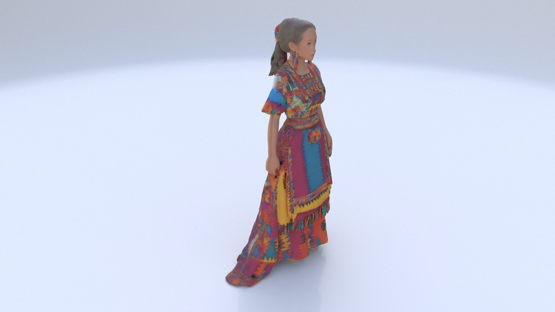 Aztec Noble Womans Ensemble Model - TurboSquid 2328167