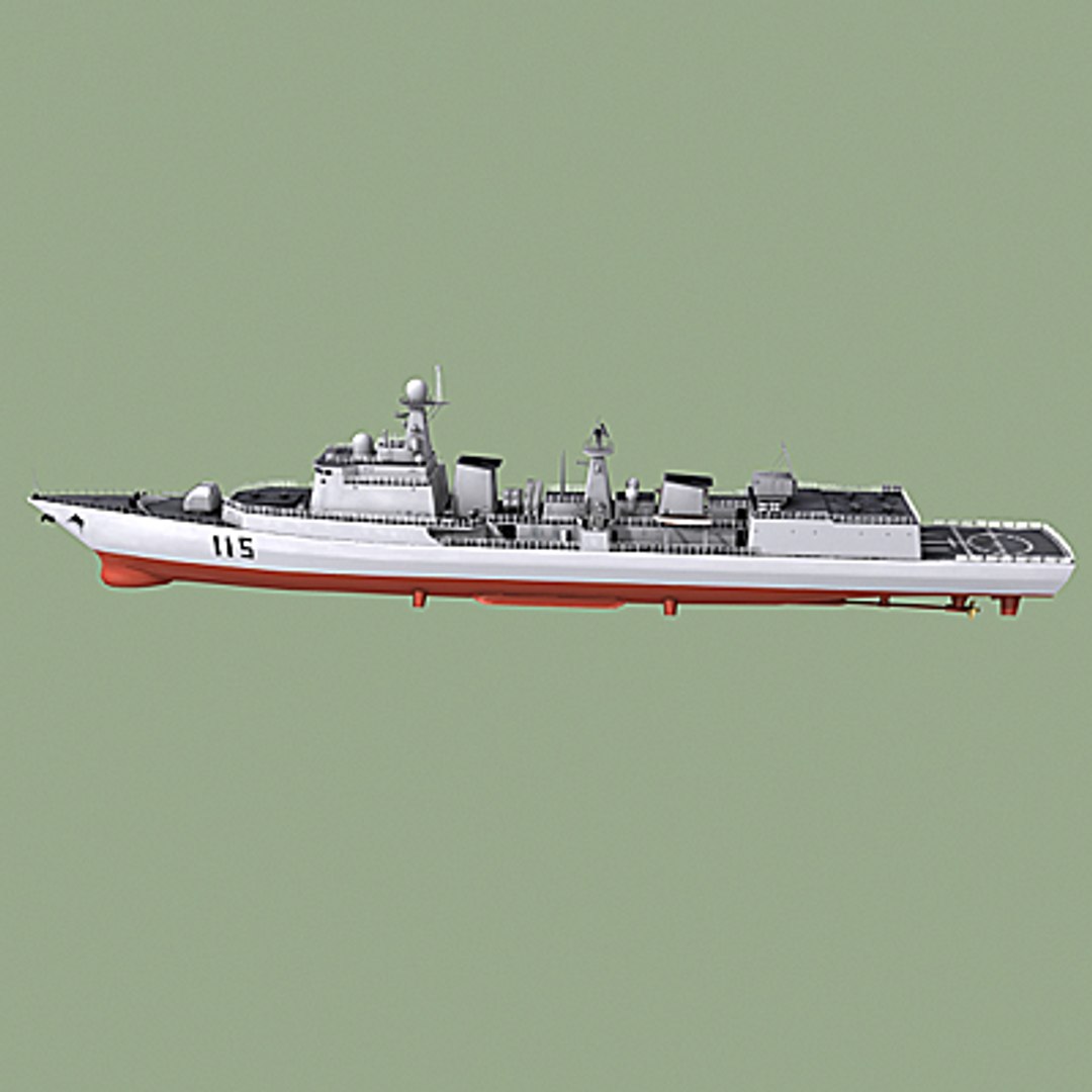 3d Type 051c Luzhou Class Model