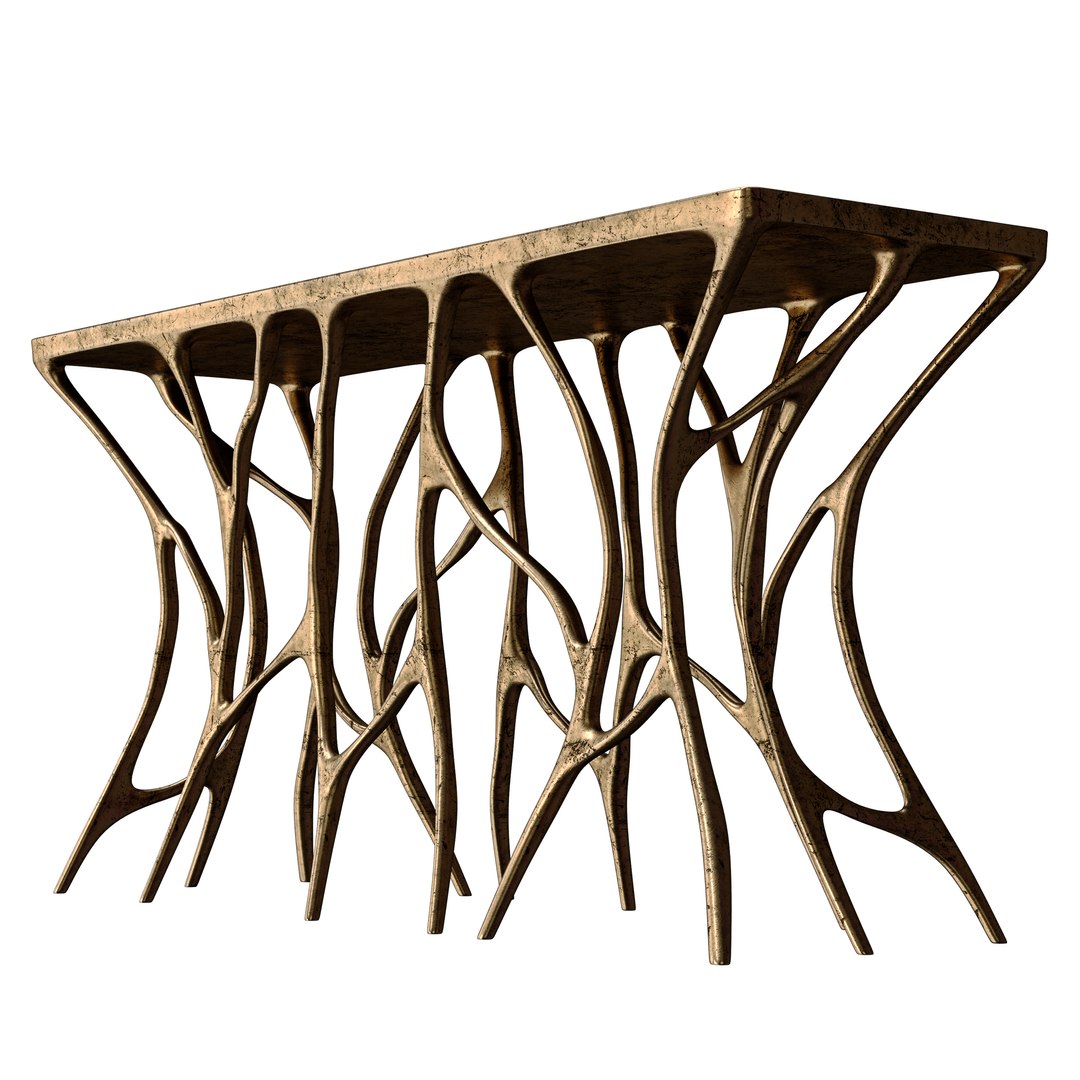 Layla Grayce Aldrich Console Table 3D - TurboSquid 2175407