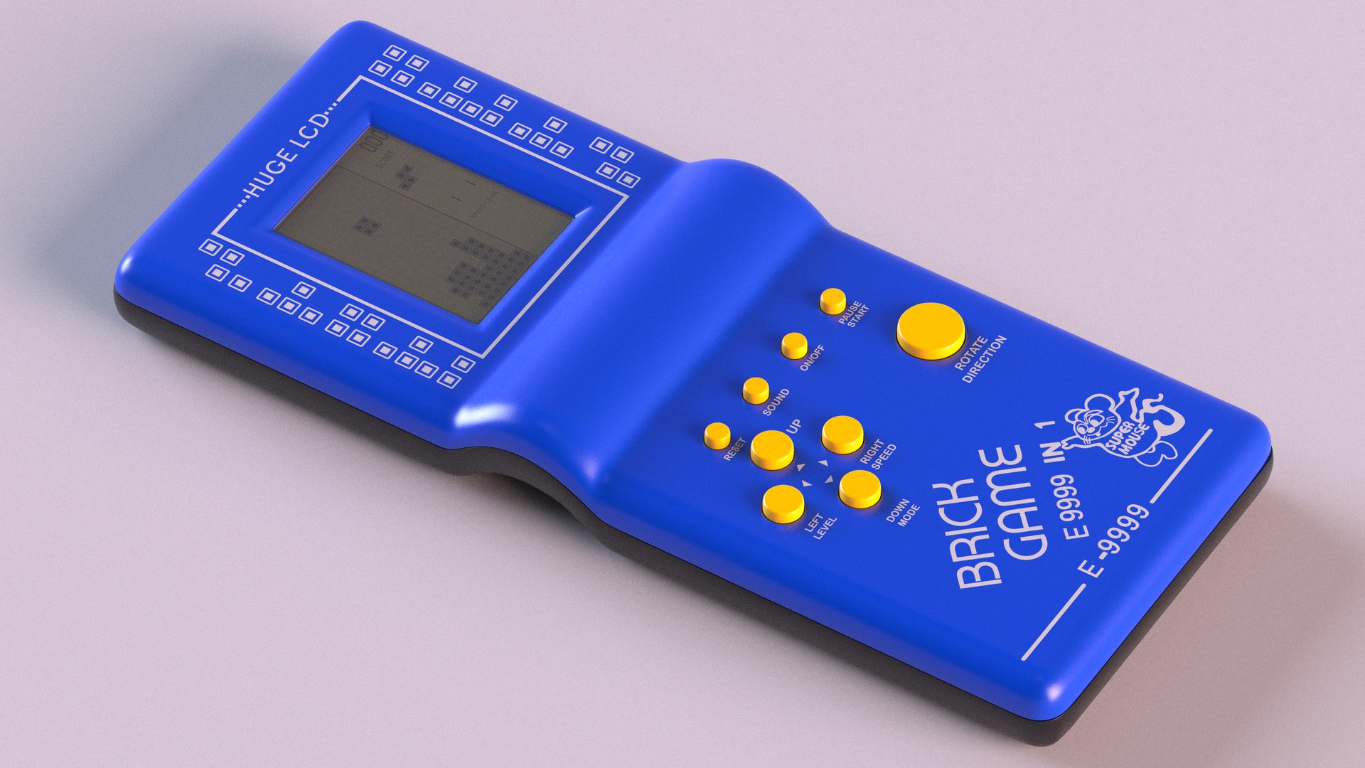 3D Tetris Brick Electronic Game Blue - TurboSquid 2105606