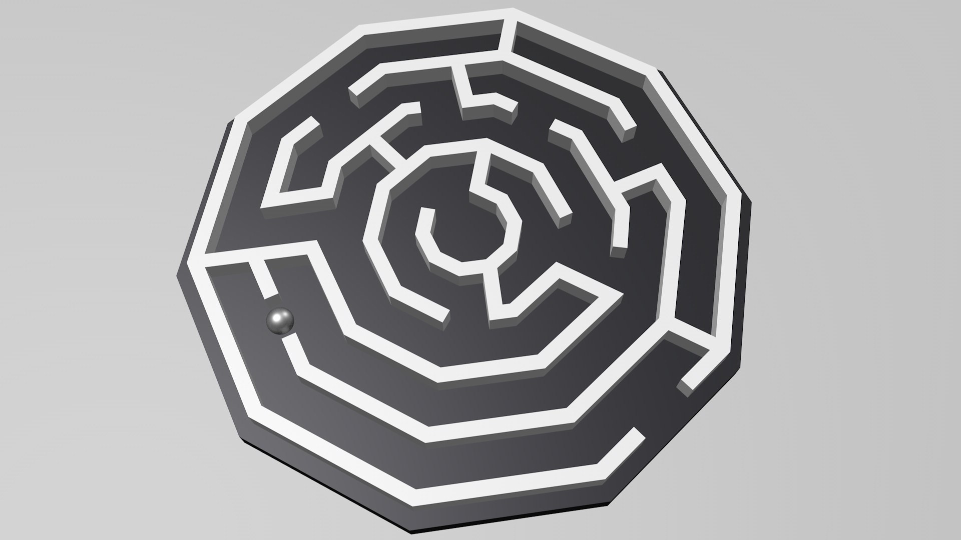 Hexagonal Maze 3D Model - TurboSquid 1864565
