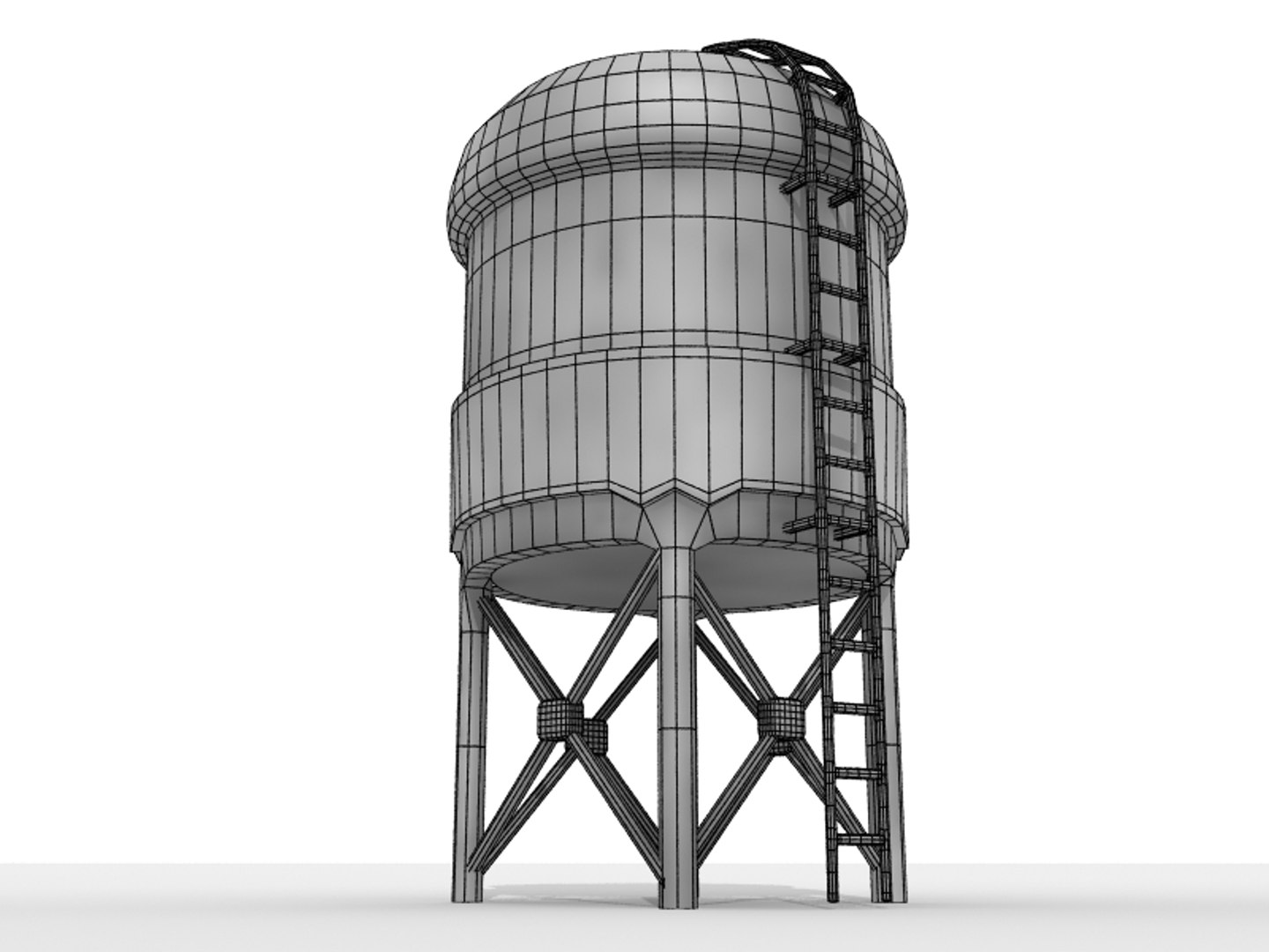 Water Tower 3d Model