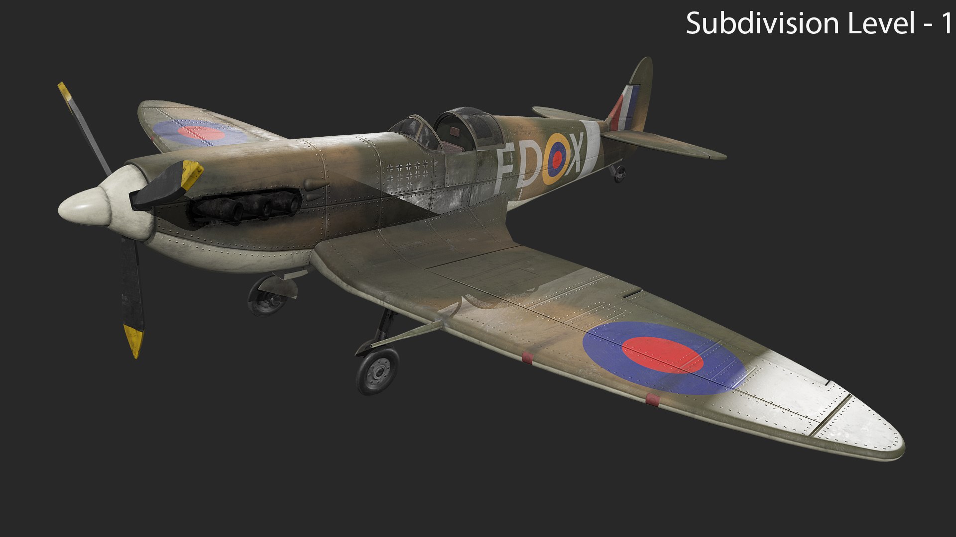 Spitfire Mk2b model - TurboSquid 1931760