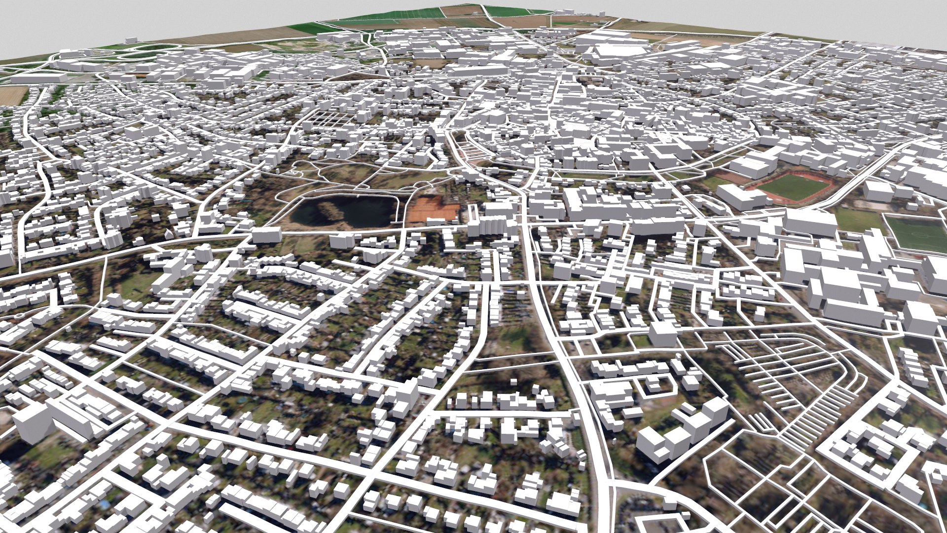 3D Model Cityscape Erkelenz Germany - TurboSquid 2369184