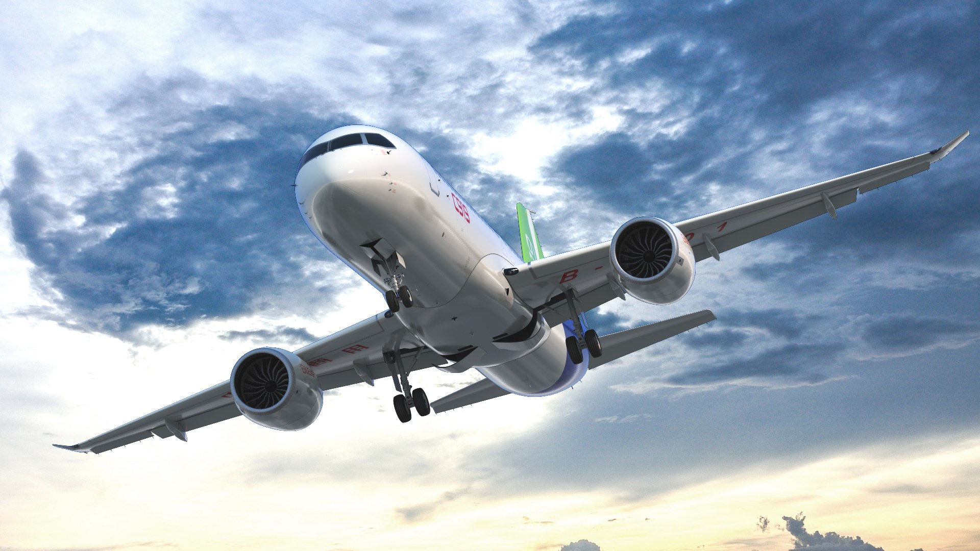 3D Comac C919 Narrow Body Airliner Rigged - TurboSquid 1770160