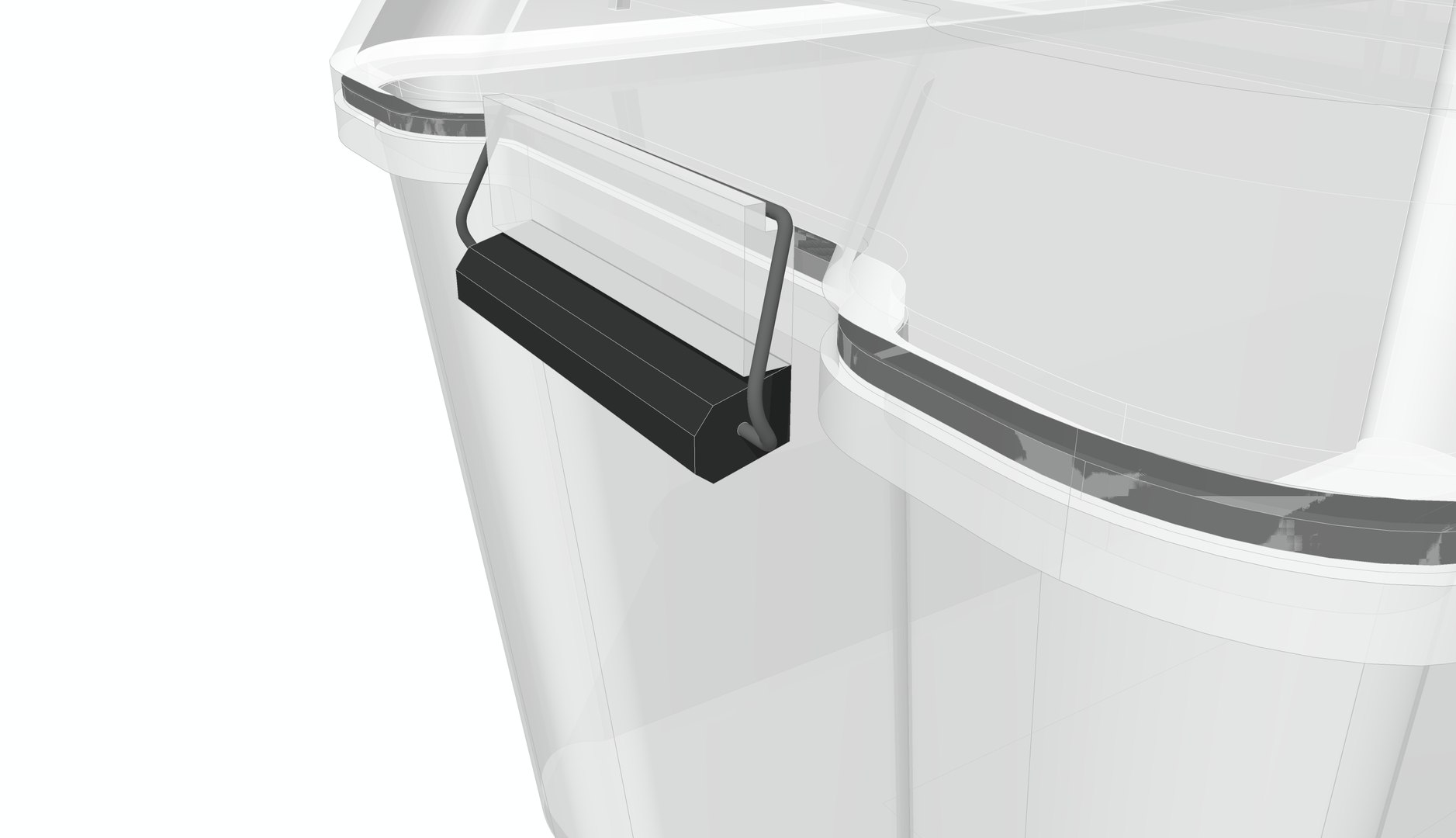 Storage Clear Tote - 20 GAL Model - TurboSquid 2141770