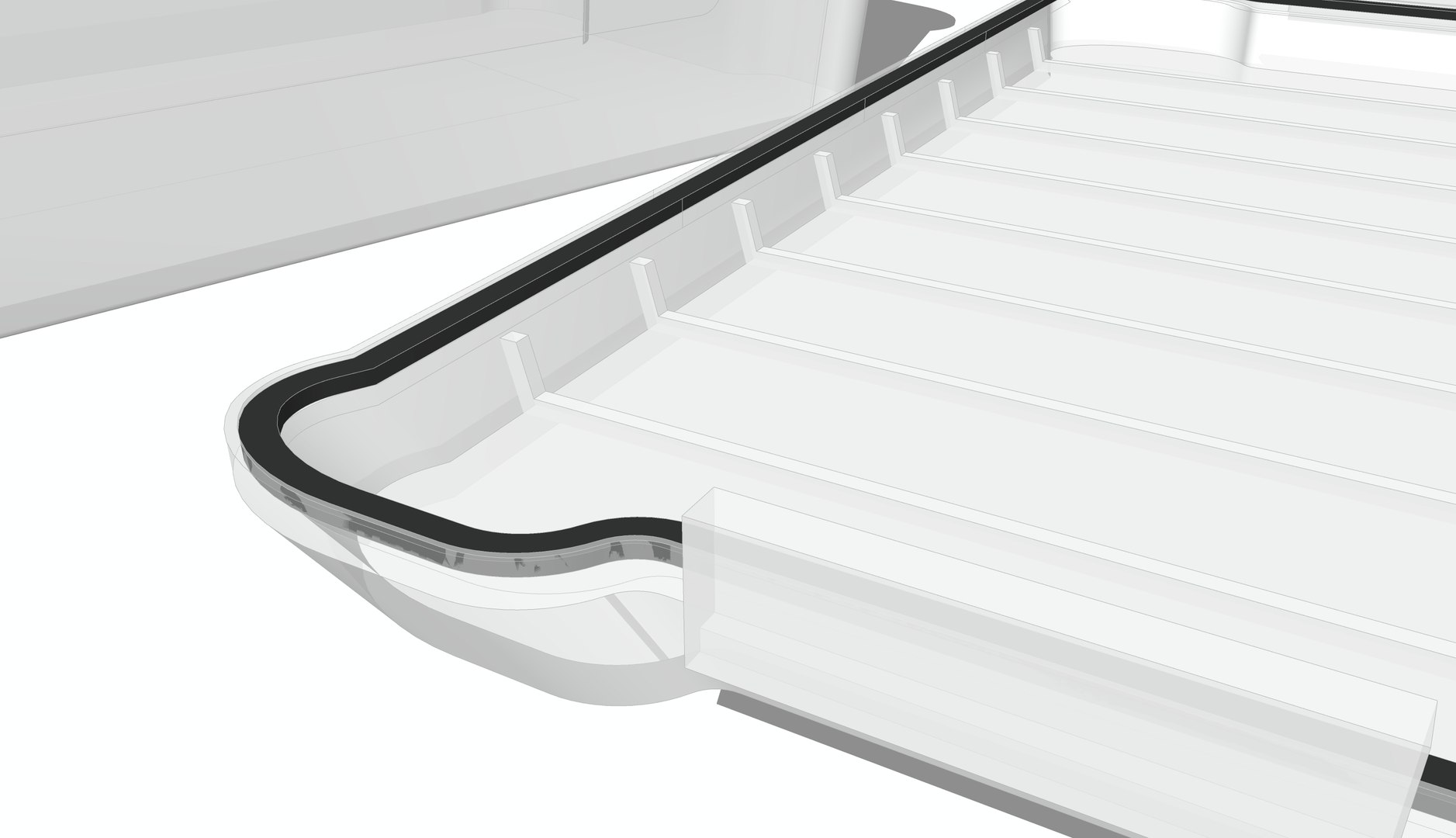 Storage Clear Tote - 20 GAL Model - TurboSquid 2141770