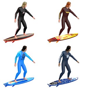 3D Surfer Models | TurboSquid