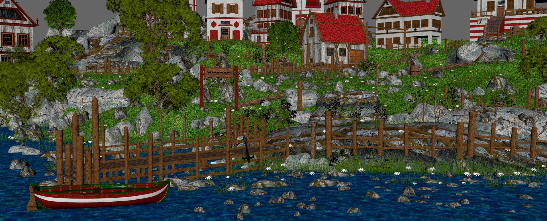 Village Environment 3D - TurboSquid 1415956